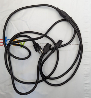 Volex Duo Cord 8ft + 2ft Y Splitter Power Cord Cable E62405SP-SMI 13A ...