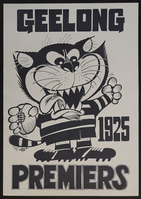 1925 Geelong Cats Premiers Weg Poster Premiership Premiership Grand ...