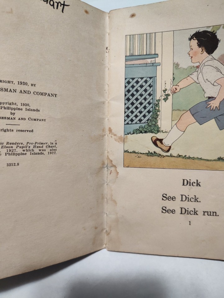 1930 "DICK and JANE" Elson Basic Readers ~ Pre-Primer ~ Elson-Gray. | eBay