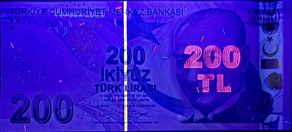 Turkey 200, 100, 50, 20, 10, 5 Lira Banknote 6 Pcs SET 2009 (2020) ND ...