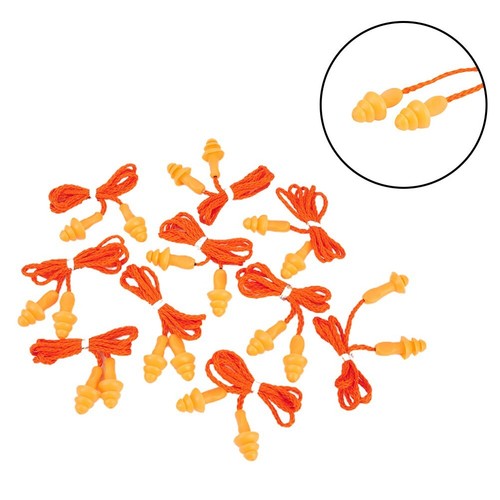 Get Peaceful Sleep with 10 Pairs of Reusable Silicone Corded Ear Plugs ...