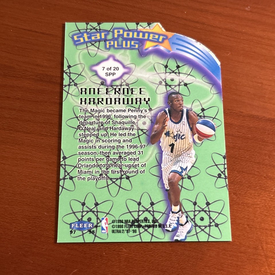 1997-98 Ultra #7 SPP Anfernee Hardaway Star Power Plus | eBay