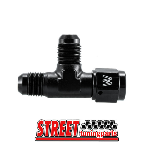 3 Way Tee T-Piece Fitting Adapter AN6 6-AN Female to 2X AN6 6-AN Male t ...