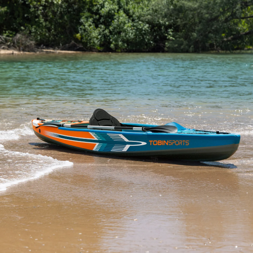 Tobin Sports Breakwater 1-Person Inflatable Kayak, Fortifiber ...