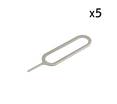 5 Sim Card Tray Ejector Pin Removal Key Tool For iPhone Samsung Phones ...