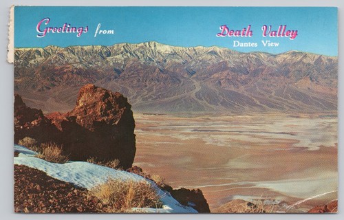 Death Valley California, Greetings Scenic Dante's View, Vintage ...
