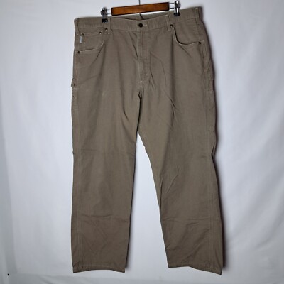 Carhartt Carpenter Pants Mens 40x31 Brown Loose Fit Canvas Utility ...