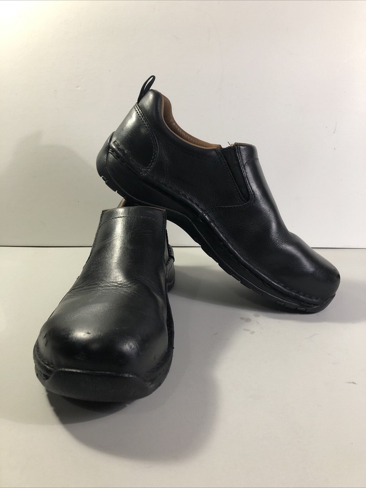 Red Wing 6700 Mens Leather Slip Resistant Black Slip On Shoes Size 9.5 ...
