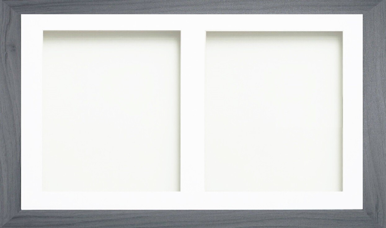 Grey Multi Aperture Photo Picture Frame & Mount With Choice Of 23 ...