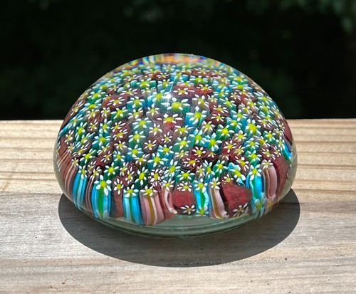 MURANO Italy 3 Fiore or ALT Close Pack Millefiori Cane Glass ...