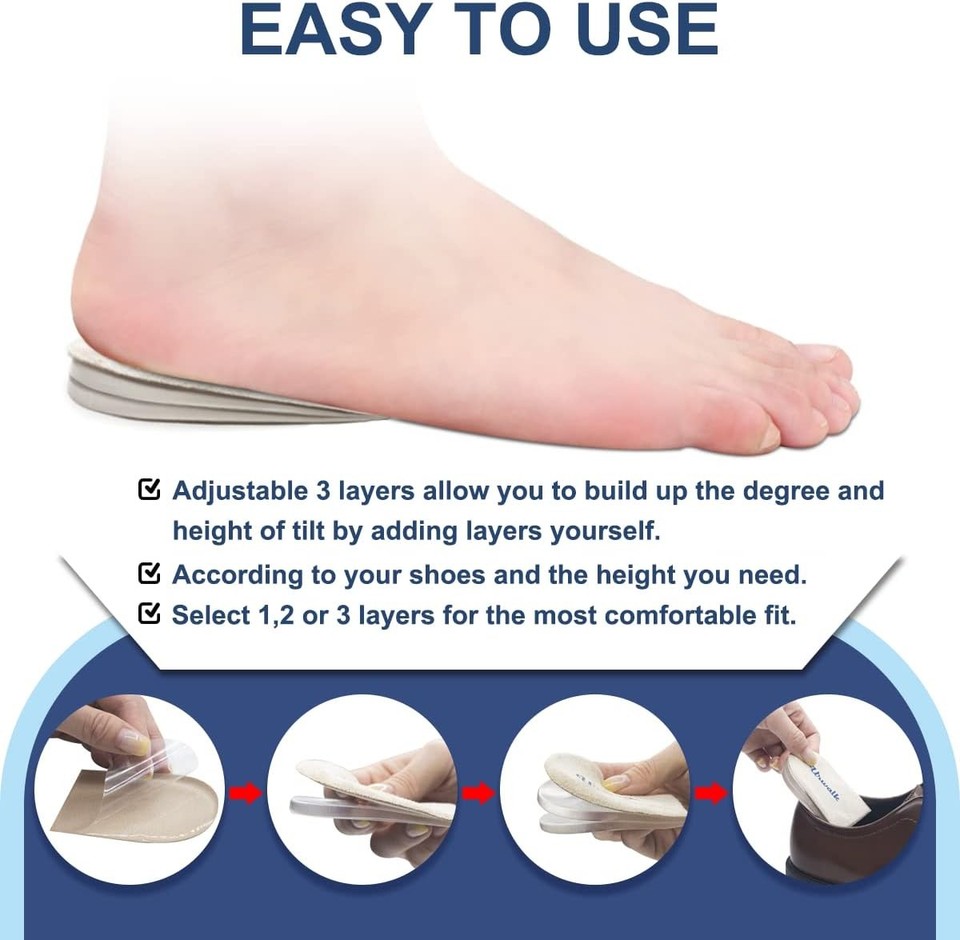 3 Layers Adjustable Supination & Over-Pronation Corrective Black - 3 ...