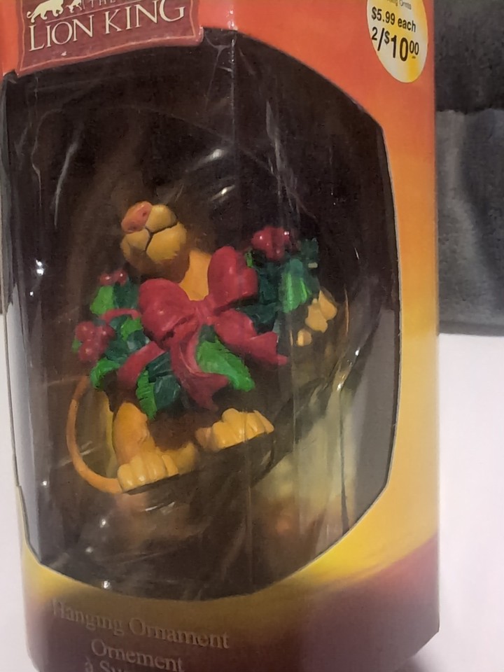 Enesco Disney The Lion King Young Simba Hanging Ornament - New in Box ...