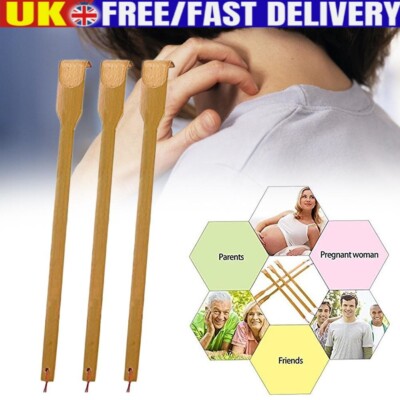 Itch Relief Natua Bamboo Back Scratcher Wood Back Scraper Body Massager ...