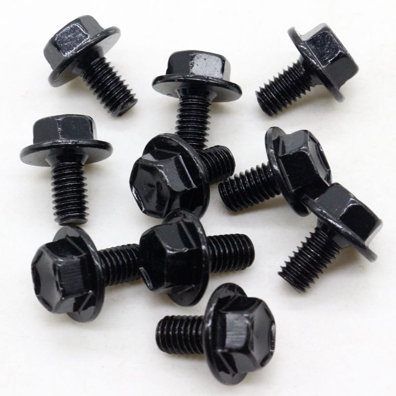 Set of 10 Body Fender Hex Head Flange Bolts Screws For Toyota & Lexus ...