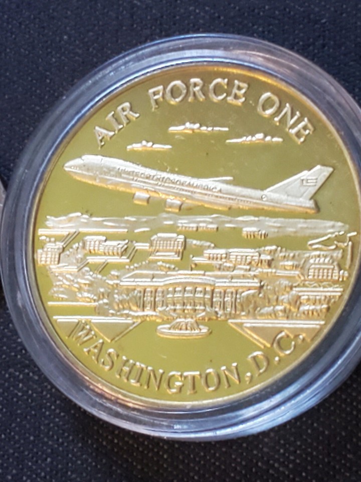 Air Force One Seal of the United States Washington DC Gold COLOR ...