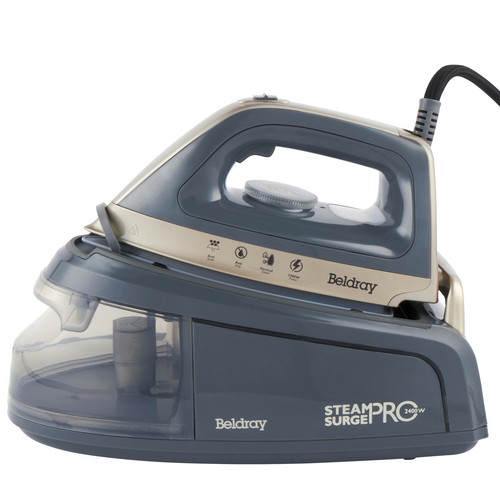 Beldray Steam Iron Surge Pro XL 1.2L Water Tank Ceramic Soleplate ...