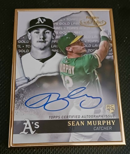 2020 Topps Gold Label Framed Auto Sean Murphy #GLA-SM RC ATLANTA BRAVES ...