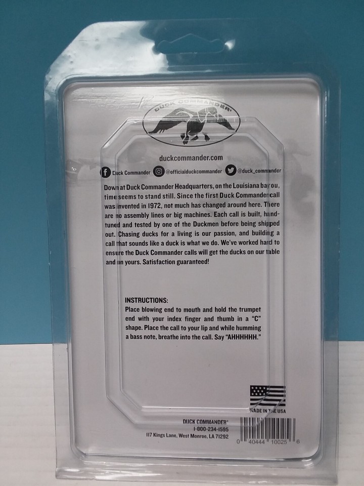 Duck Commander - Mallard Drake - Duck Call - Made in USA - New | eBay