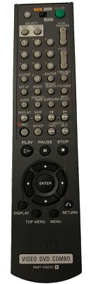Genuine SONY DVD VCR COMBO REMOTE CONTROL RMT-V501C SLV-D360P SLV-D350P ...