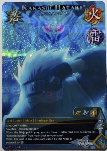 Carte Naruto TCG CCG Collectible Card Game Foil neuf Prism 413 Kakashi ...