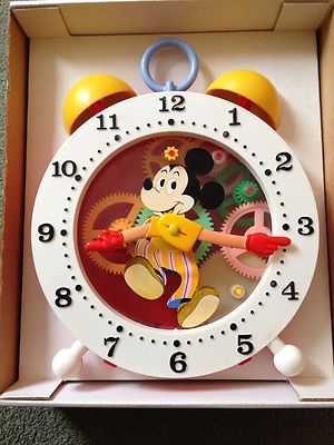 Mickey Mouse Tell-Time Clock | eBay UK