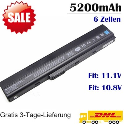 Akku für ASUS X52DR X52J X52JB X52JC X52JE X52JG X52JK A32-K52 A42-K52 ...