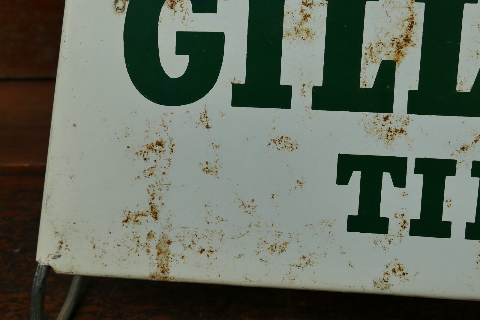 Vintage 1950s Original GILLETTE TIRES Metal Tire Diplay Stand Gas Oil ...