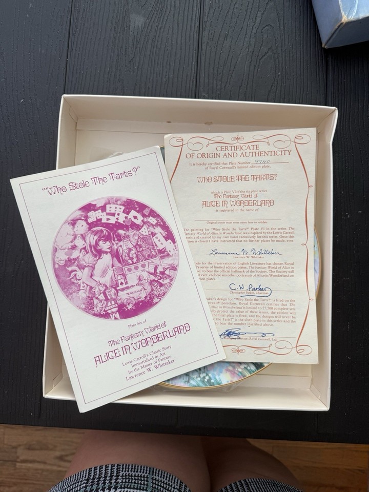 Set of 6 "World of Alice in Wonderland" Collector Plates by Lawrence ...