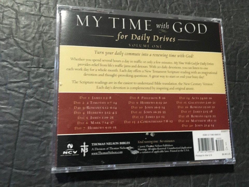 My Time With God for Daily Drives: 20 Personal Devotions Brand New | eBay