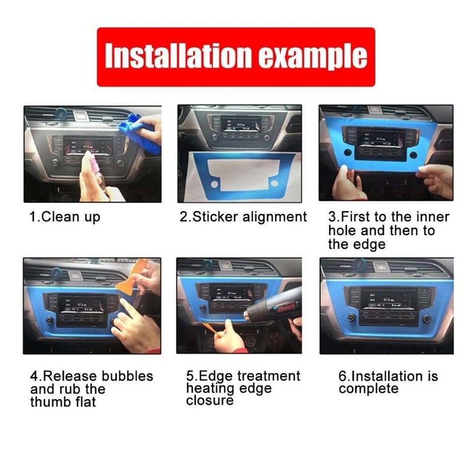 For Mercedes-Benz CLS W218 Forged Carbon Fiber Black Interior DIY Trim ...