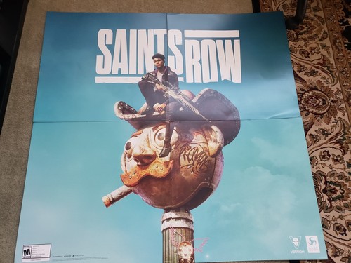 Saints Row 47" X 48" Video Game Poster Promo THICK Display Ad BRAND NEW ...