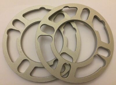 ALLOY WHEEL SPACER 10mm X 2 SHIMS UNIVERSAL FITS BMW E46 E90 E91 E92 3 ...
