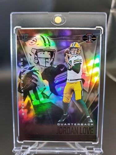 Jordan Love ROOKIE CARD RAINBOW HOLO FOIL 2020 ILLUSIONS RC #10 PACKERS ...