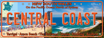 Central Coast NSW plates Australia Number Licence Tin Sign license ...