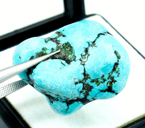 Natural Blue Turquoise Rock Polished Rough Stone Nugget Healing 91.60 ...