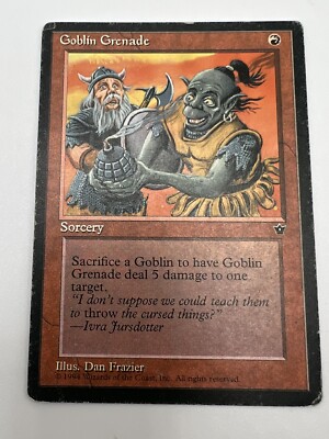 MP/HP English MTG Goblin Grenade (Frazier) Fallen Empires Magic the Gat ...