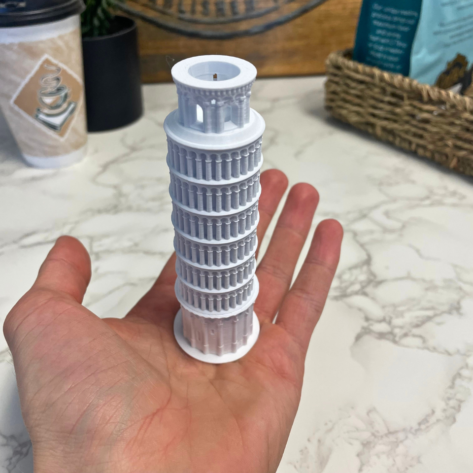 Leaning Tower of Pisa Model Statue,Small Scale Replica Italian Landmark ...