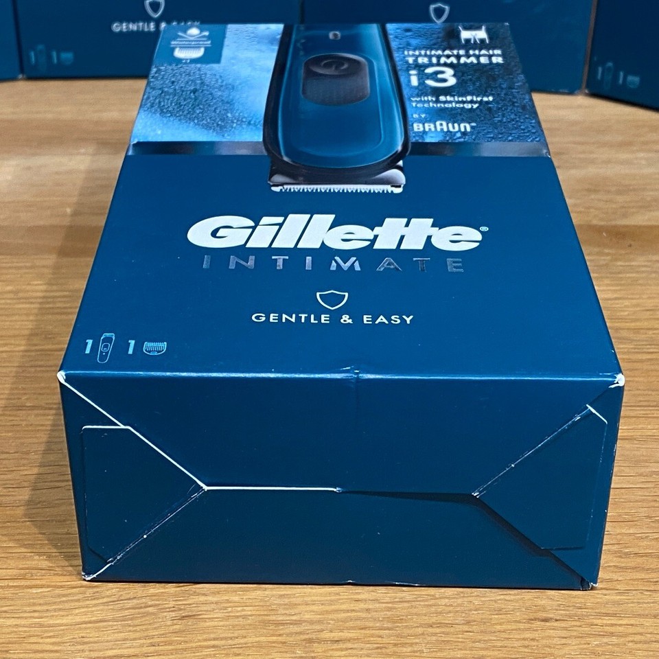 Braun Gillette Mens Intimate Hair Trimmer i3 Electric Shaver Waterproof ...