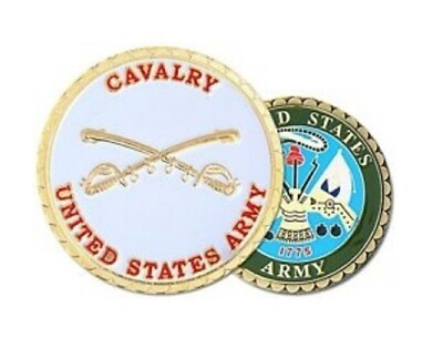 ARMY CROSSED SWORDS CAVALRY CHALLENGE COIN | eBay