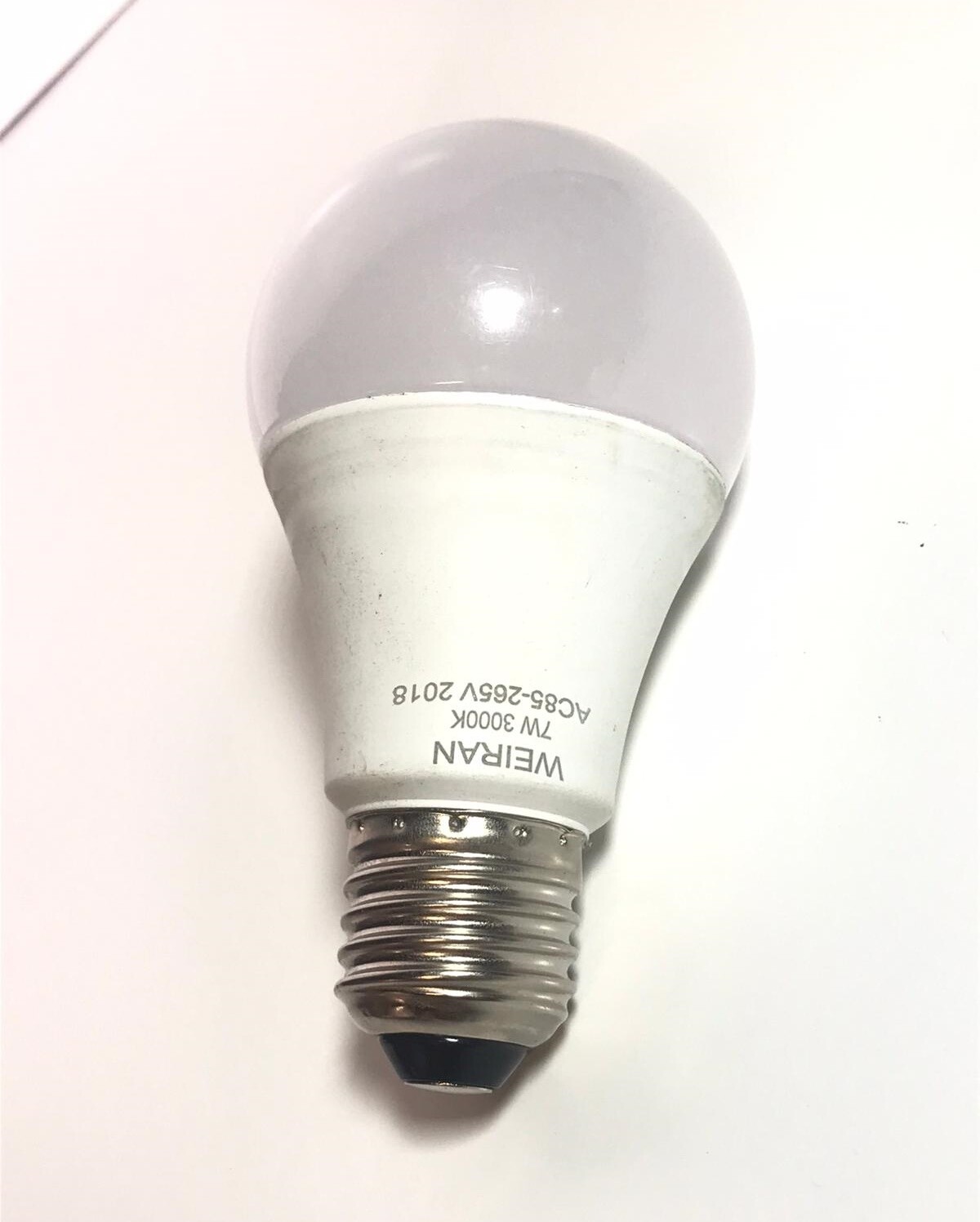 Weiran AC85-265 LED Light Bulb Warm White 3000K 7W/60W Equivalent | eBay