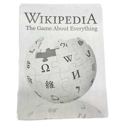 Wikipedia Board Game Family Fun Complete but Missing Box Lid | eBay