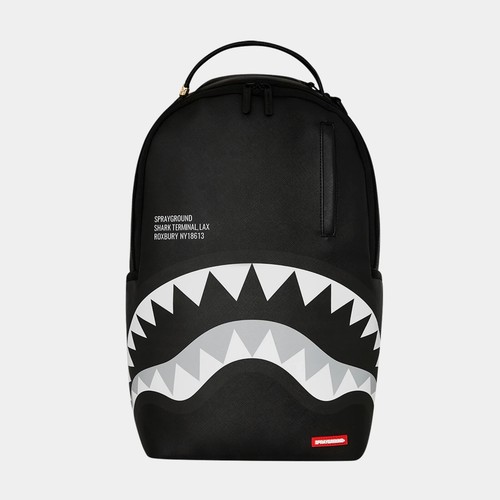 Sprayground Shark Central Painted Backpack🔥New Black Bookbag Large ...