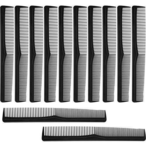 12Pcs Hair Cutting Comb Barber Hair Styling Combs Set for Salon Barbers ...