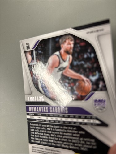 2024-25 Panini Prizm - Domantas Sabonis #86 Fast Break Orange Prizm ...