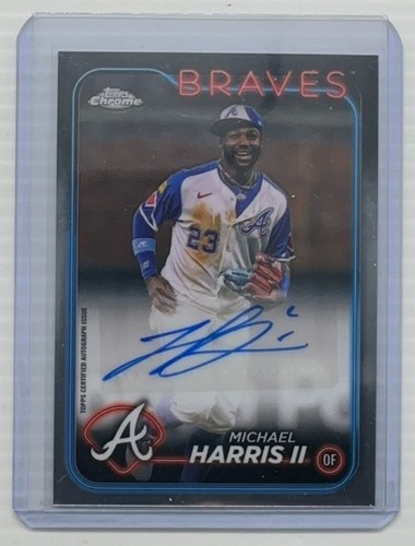 2024 Topps Chrome Michael Harris II Autograph Auto #ACMH Braves | eBay