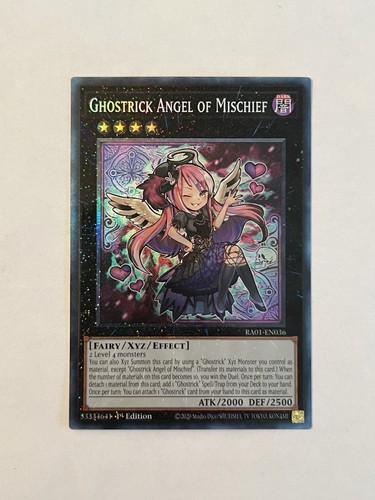 Ghostrick Angel of Mischief (PCR) RA01-EN036 25th Anniversary Rarity ...