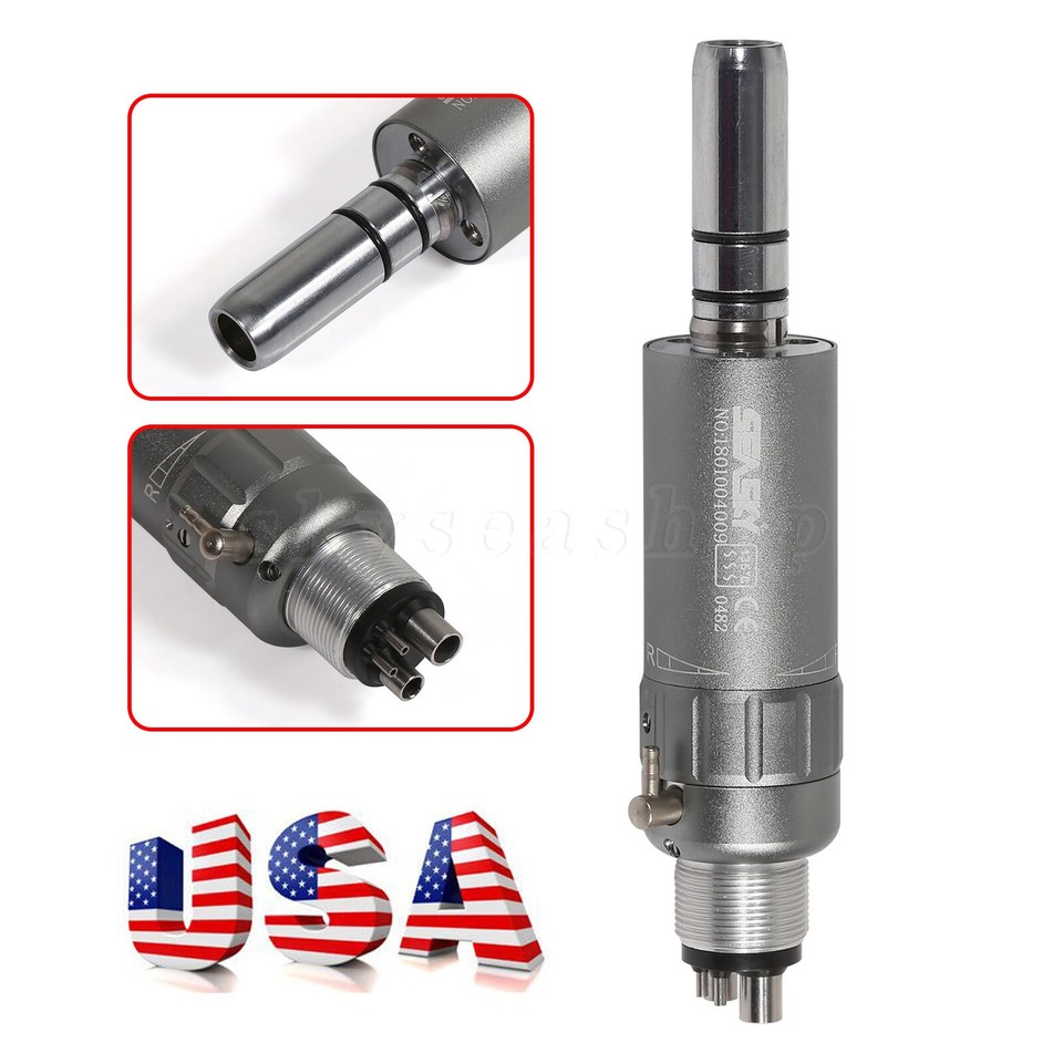 Dental Slow Low Speed E-type Straight Handpiece Push Contra Angle Air ...