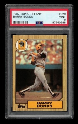 1987 Topps Tiffany Set-Break #320 Barry Bonds PSA 9 MINT | eBay