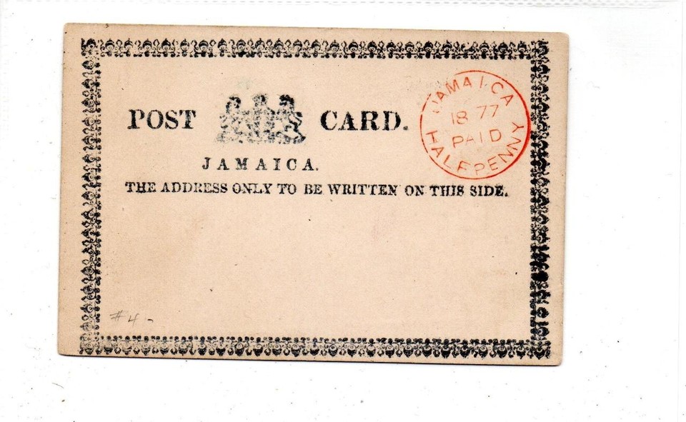 JAMAICA: 1877 postal stationery postcard (C90185) | eBay UK