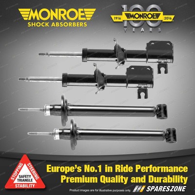 Front + Rear Monroe Shock Absorbers for Mazda 121 DB Sedan 1991-1996 ...